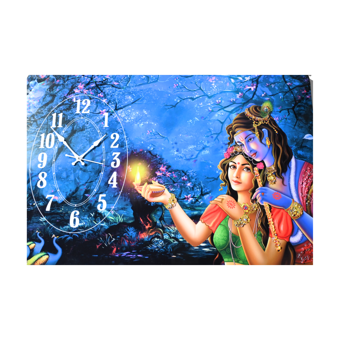 Reine Krsna Kala Chakra (Krishna's Time Wheel) Wall Clock – Clove Cart